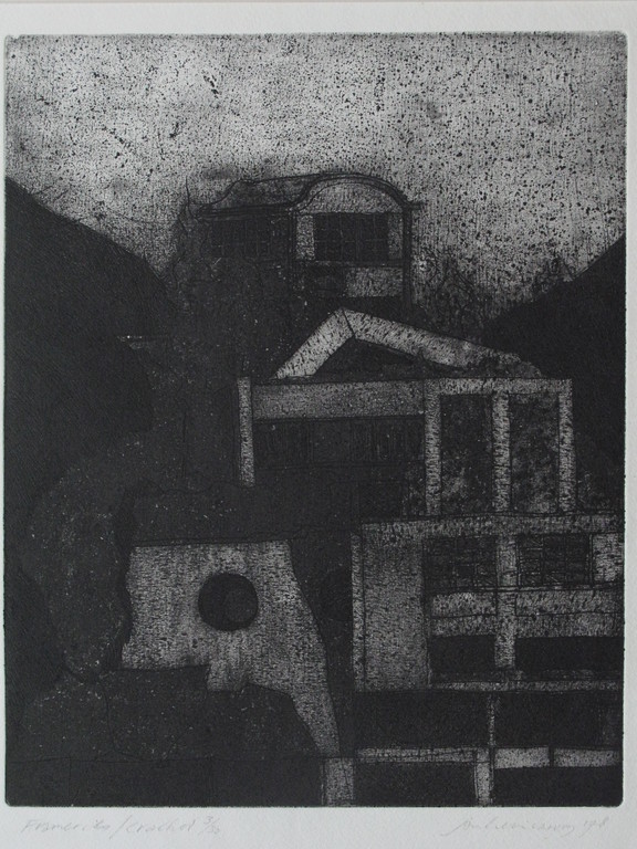 JAN HEIN van Rooij - abstracte ets (1978) uit kleine oplage GESIGNEERD ...